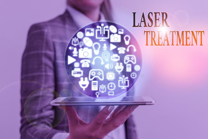 Writing Note Showing Laser Treatment. Business Photo Showcasing Any of ...