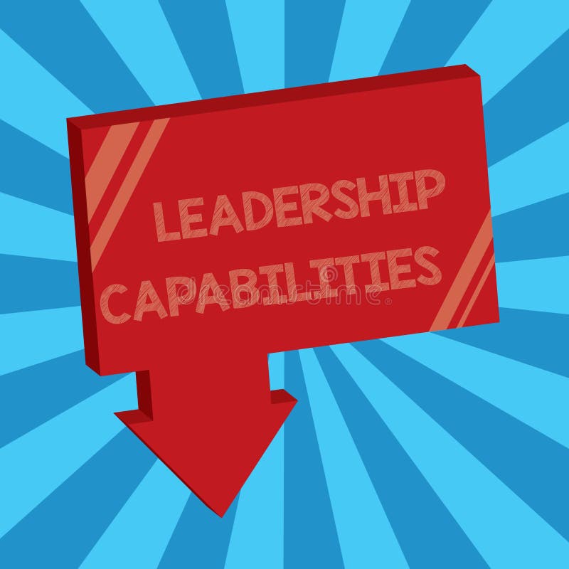 Writing Note Showing Leadership Capabilities. Business Photo Showcasing ...