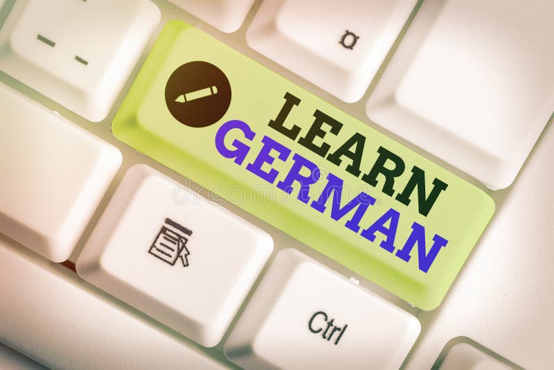 Writing Note Showing Learn German. Business Photo Showcasing Get ...