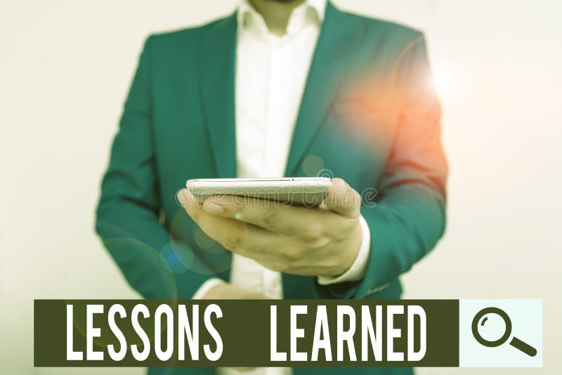 Writing Note Showing Lessons Learned. Business Photo Showcasing the ...