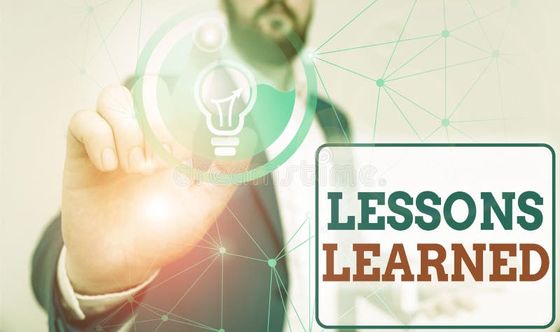 Writing Note Showing Lessons Learned. Business Photo Showcasing the ...