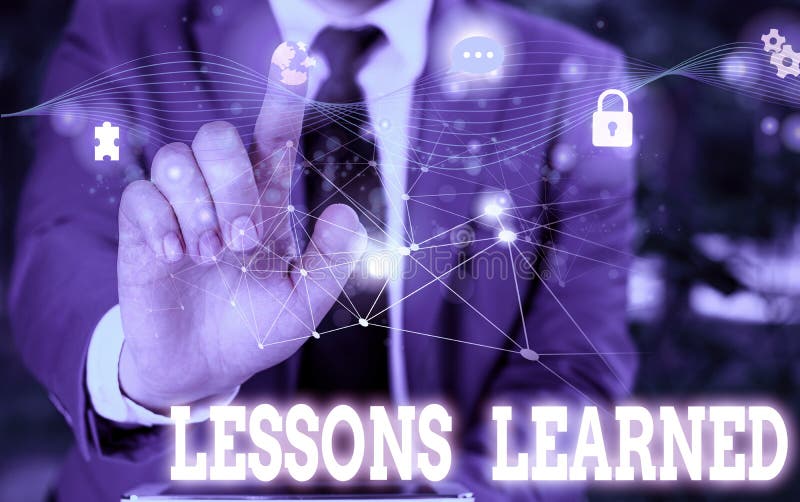 Writing Note Showing Lessons Learned. Business Photo Showcasing the ...