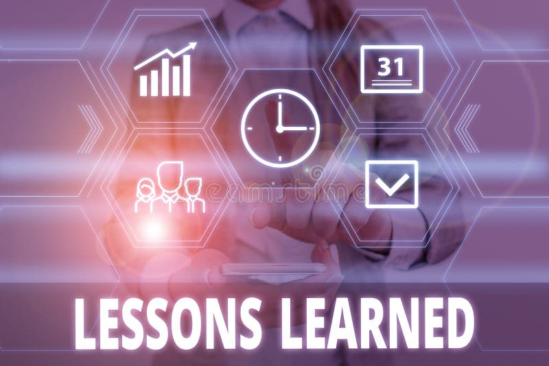 Writing Note Showing Lessons Learned. Business Photo Showcasing the ...