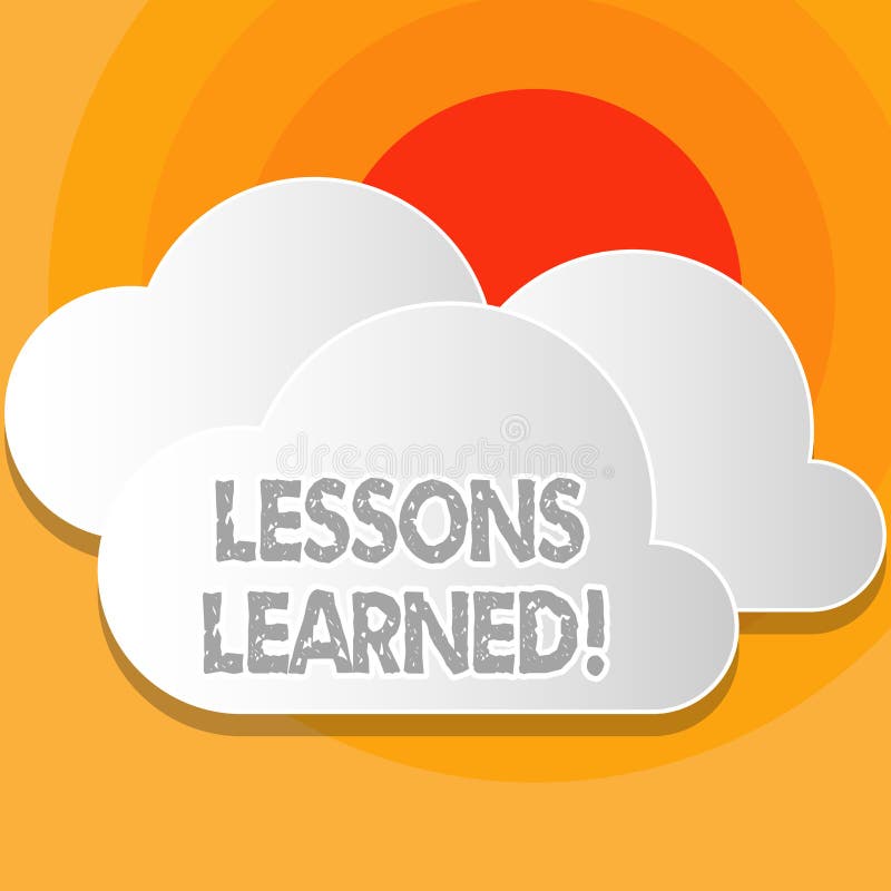 Writing Note Showing Lessons Learned. Business Photo Showcasing ...