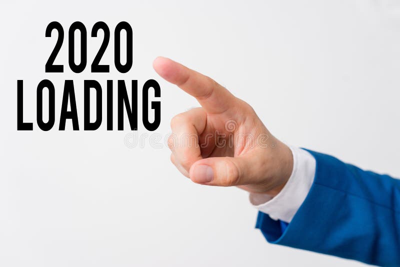 Writing Note Showing 2020 Loading. Business Photo Showcasing ...