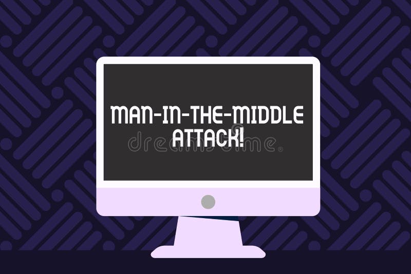 Writing Note Showing Man in the Middle Attack. Business Photo ...