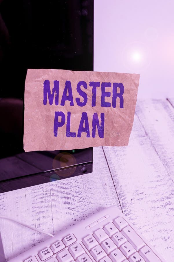 Writing Note Showing Master Plan. Business Photo Showcasing Dynamic ...