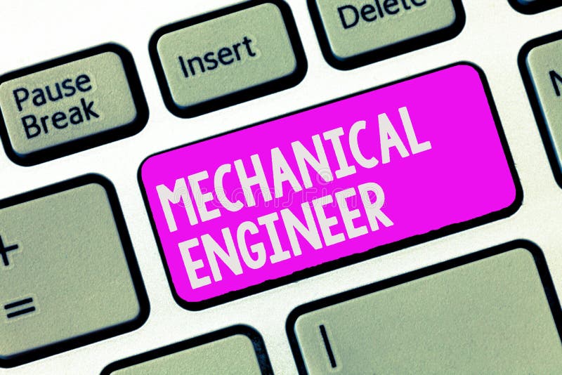 Writing Note Showing Mechanical Engineer. Business Photo Showcasing ...