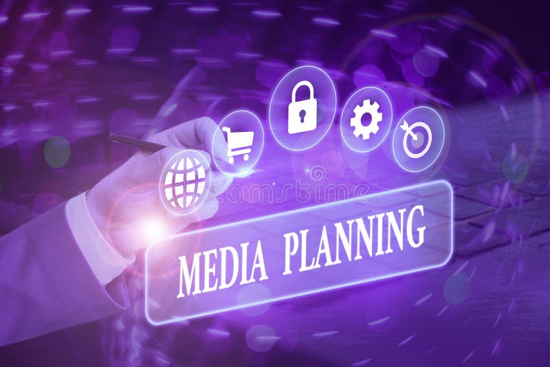 Writing Note Showing Media Planning. Business Photo Showcasing the ...