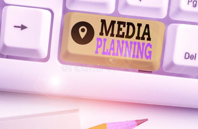 Writing Note Showing Media Planning. Business Photo Showcasing the ...