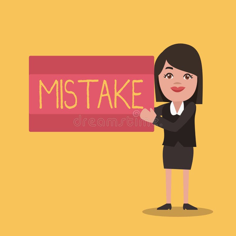 Writing Note Showing Mistake. Business Photo Showcasing Something Not ...