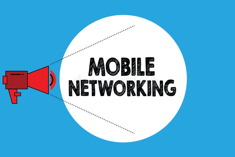 Writing Note Showing Mobile Networking. Business Photo Showcasing ...
