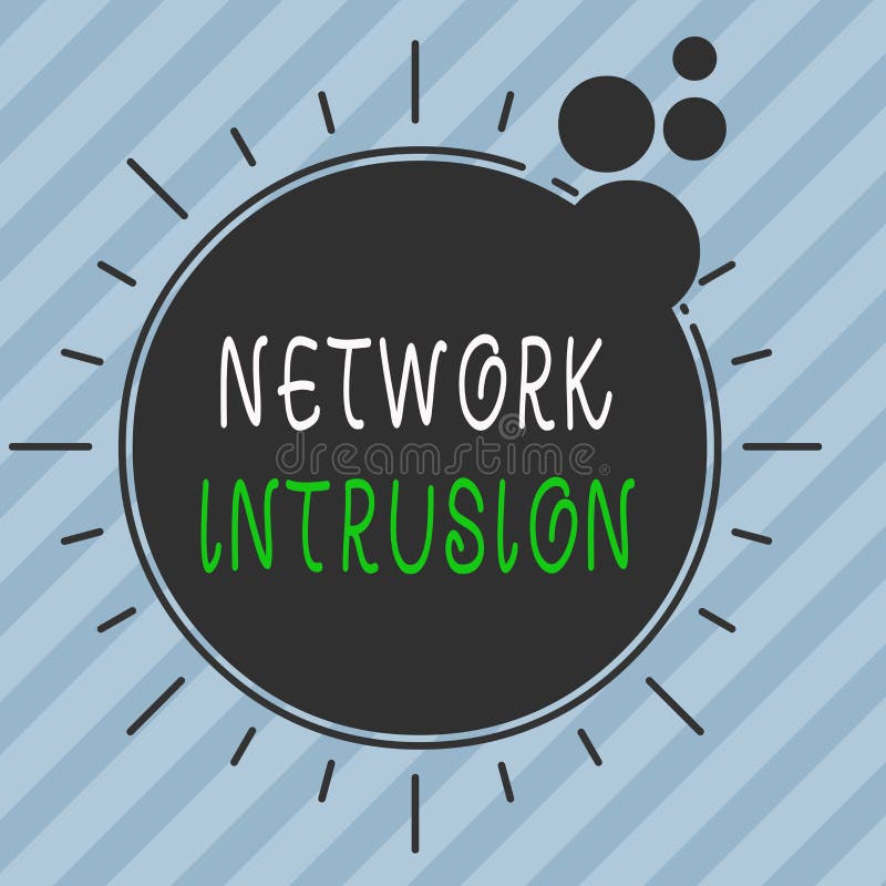 Writing Note Showing Network Intrusion. Business Photo Showcasing ...