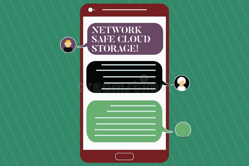 Writing Note Showing Network Safe Cloud Storage. Business Photo ...