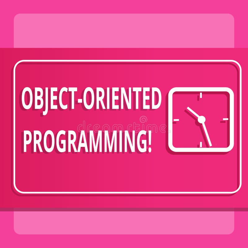 Writing Note Showing Object Oriented Programming. Business Photo ...