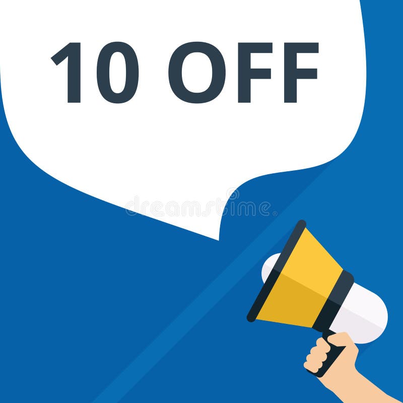 Writing Note Showing 10 Off Stock Illustration - Illustration of outlet ...