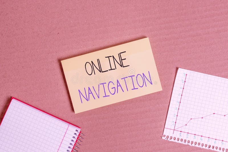 Writing Note Showing Online Navigation. Business Photo Showcasing ...