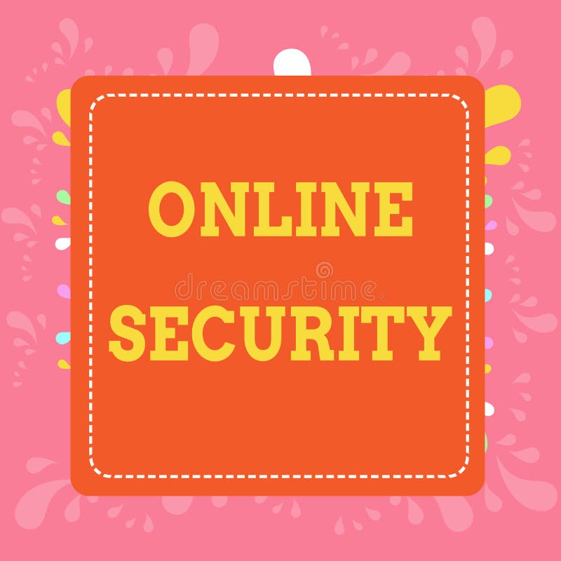 Writing Note Showing Online Security. Business Photo Showcasing Rules ...