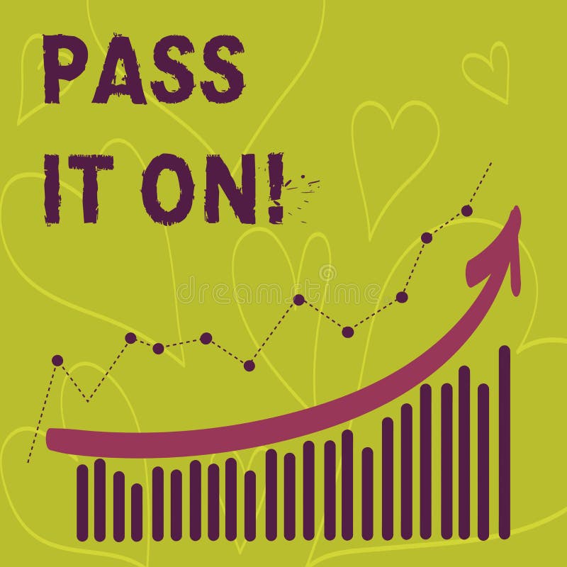 Writing Note Showing Pass it on. Business Photo Showcasing Share ...