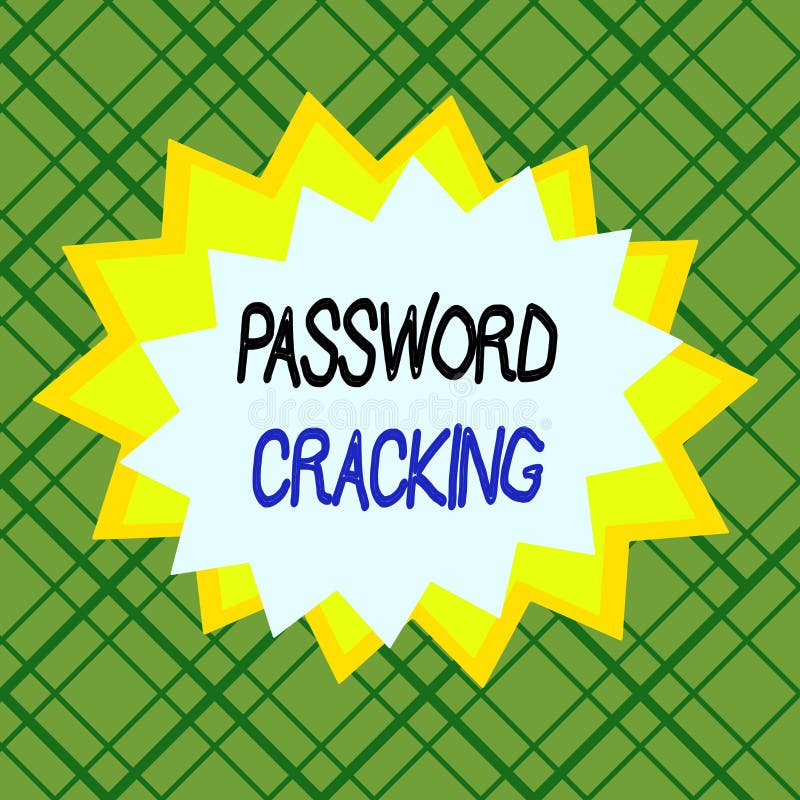 Password Cracking Flat Vector Illustration Isolated on White Background ...