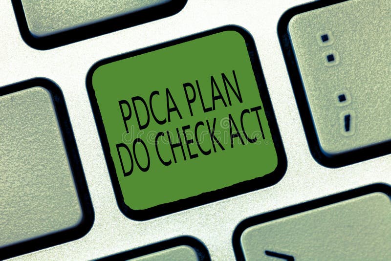 Writing Note Showing Pdca Plan Do Check Act. Business Photo Showcasing ...
