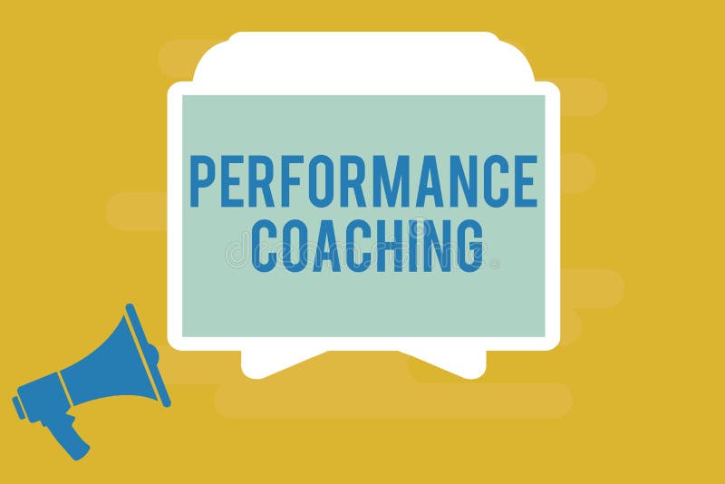 Writing Note Showing Performance Coaching. Business Photo Showcasing ...