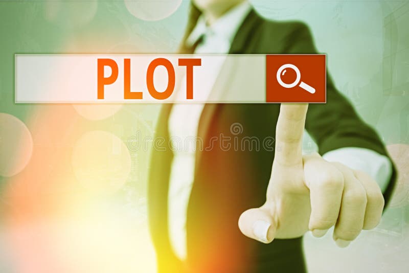 Writing Note Showing Plot. Business Photo Showcasing Sequence of Events ...