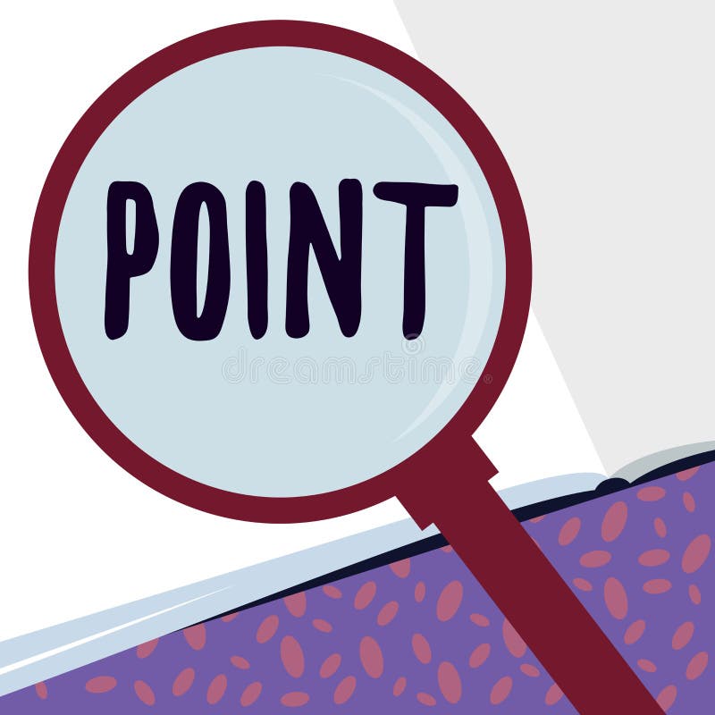 Writing Note Showing Point. Business Photo Showcasing Dot or Other ...