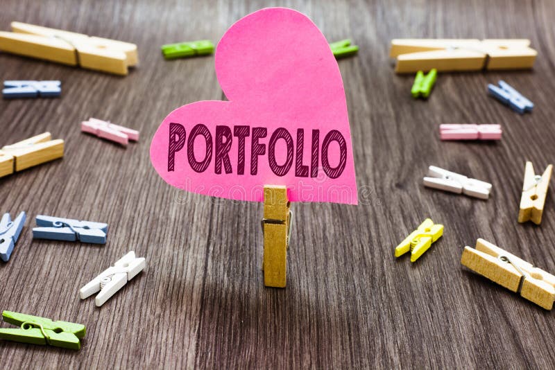 Writing Note Showing Portfolio. Business Photo Showcasing Examples of ... Writing Note Showing Portfolio. Business Photo Showcasing Examples of ...