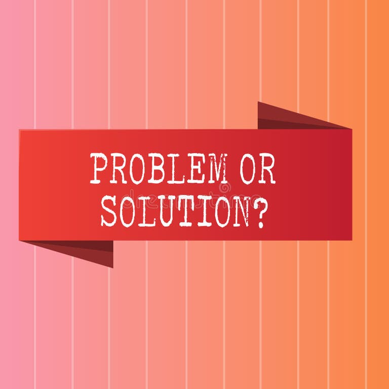 Writing Note Showing Problem or Solutionquestion. Business Photo ...