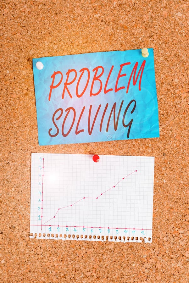 Writing Note Showing Problem Solving. Business Photo Showcasing Process ...
