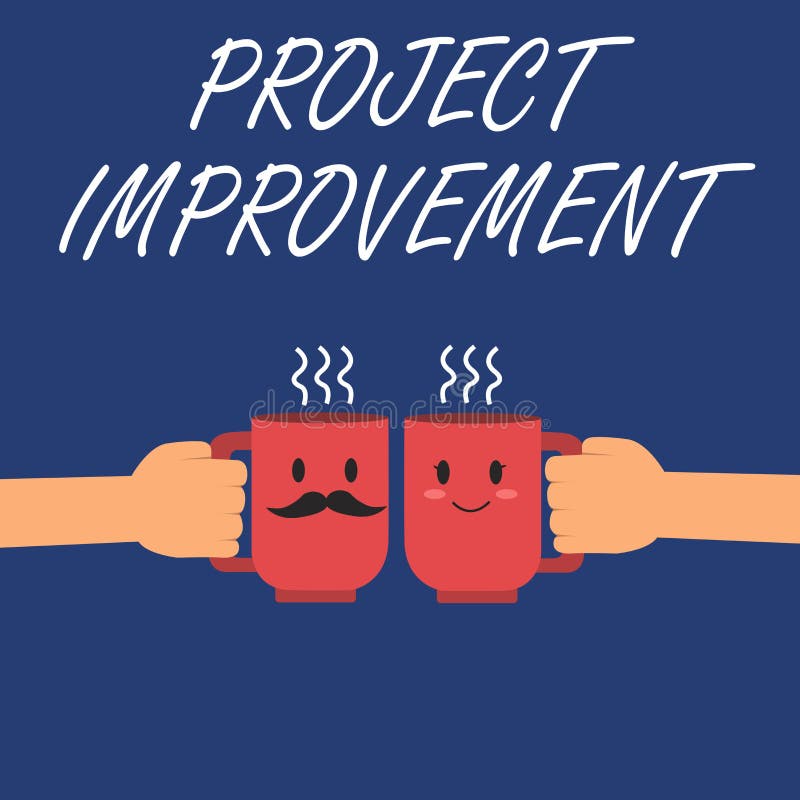Writing Note Showing Project Improvement. Business Photo Showcasing ...