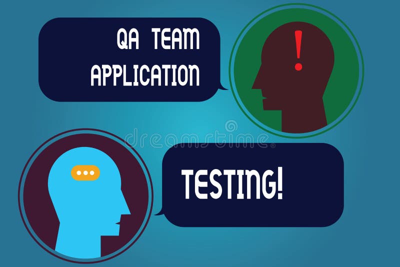 Writing Note Showing Qa Team Application Testing Business Photo