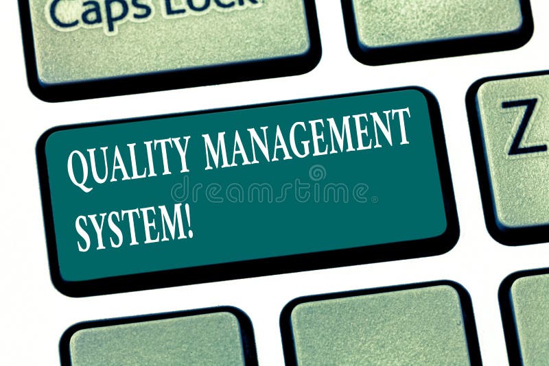 Writing Note Showing Quality Management System. Business Photo ...