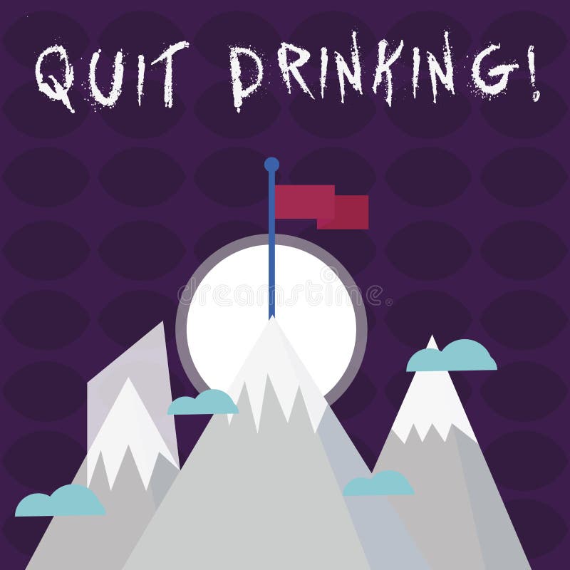 Writing Note Showing Quit Drinking. Business Photo Showcasing Involves ...