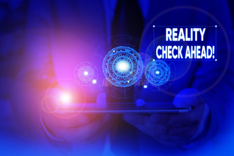 Writing Note Showing Reality Check Ahead. Business Photo Showcasing ...