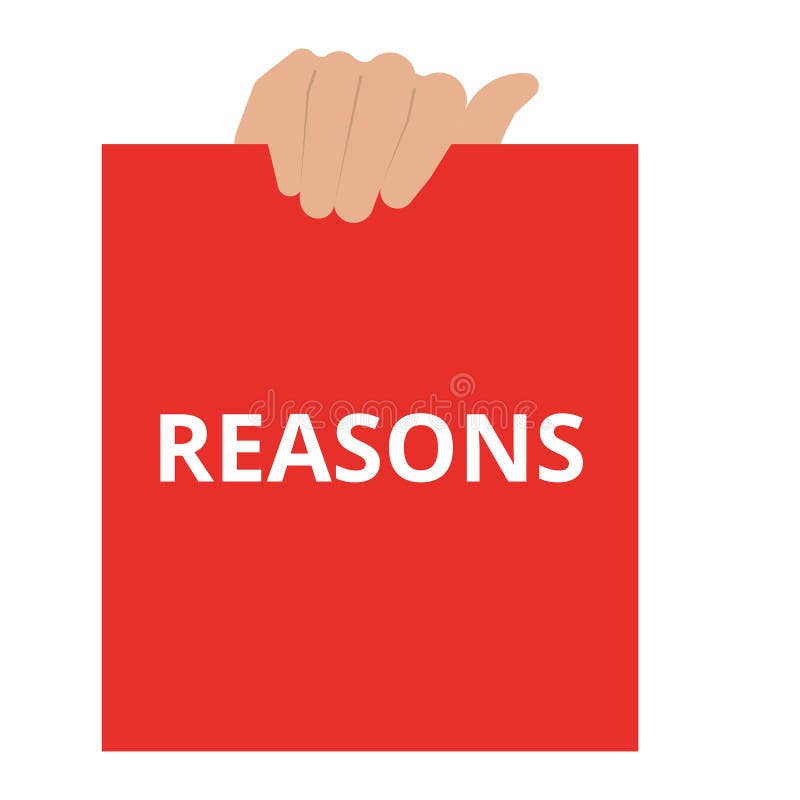 Reasons stock illustration. Illustration of background - 41098443