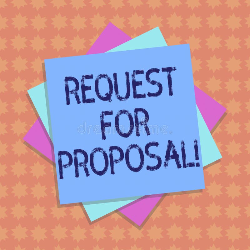 Writing Note Showing Request for Proposal. Business Photo Showcasing ...