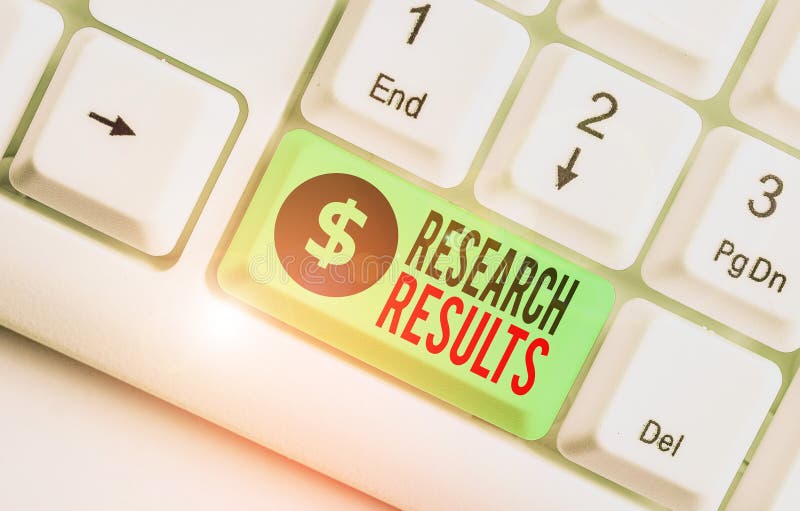 Writing Note Showing Research Results. Business Photo Showcasing ...