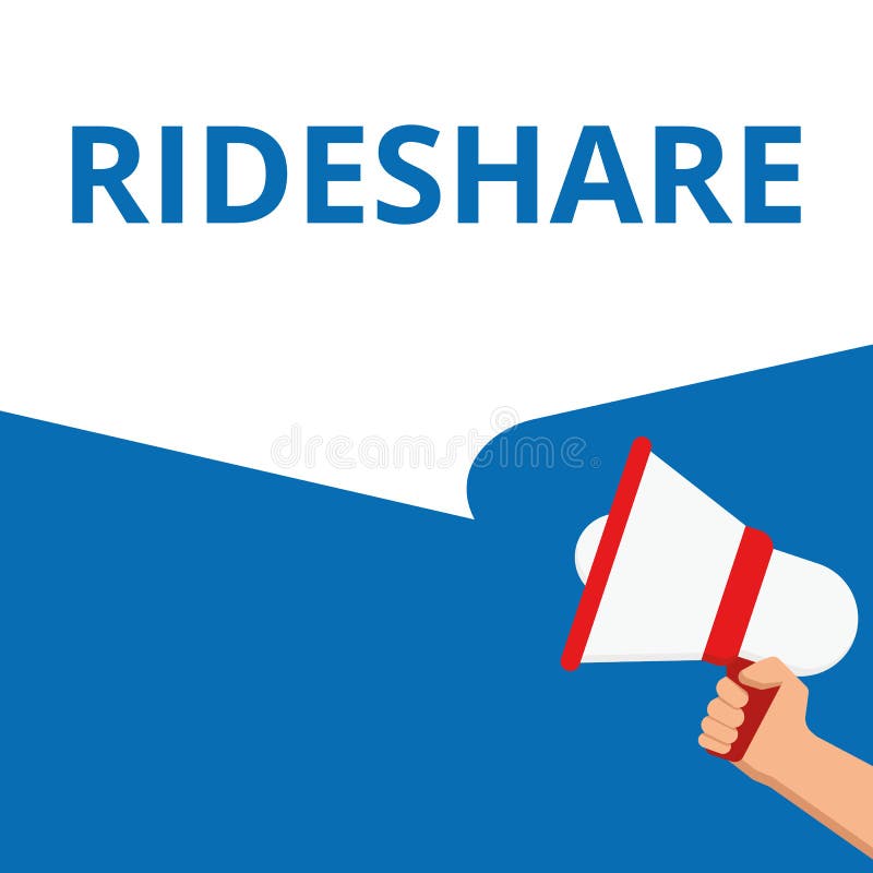 Writing Note Showing Rideshare Stock Illustration - Illustration of ...