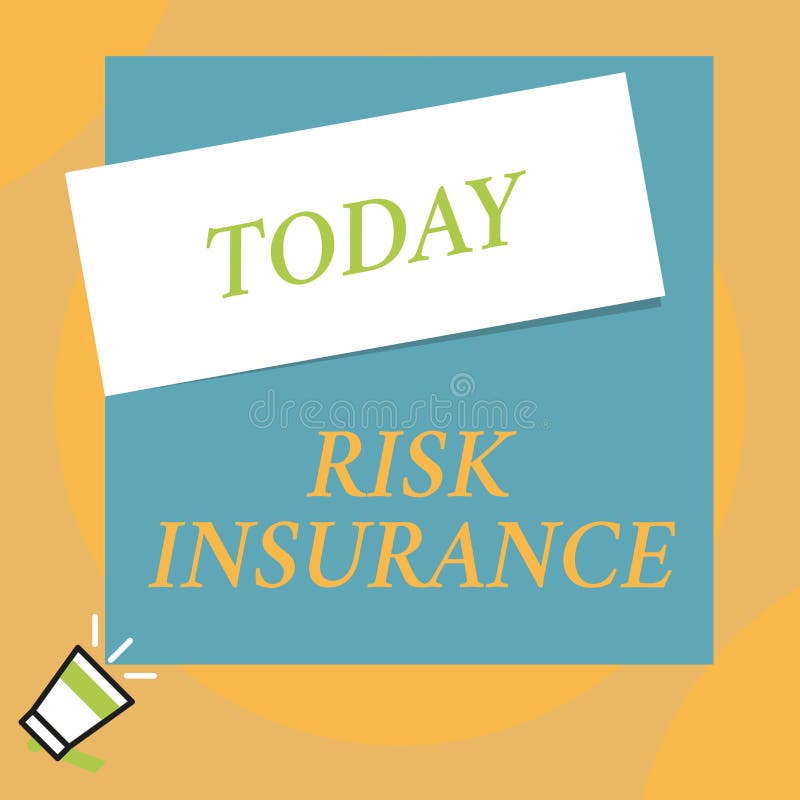 Writing Note Showing Risk Insurance. Business Photo Showcasing the ...