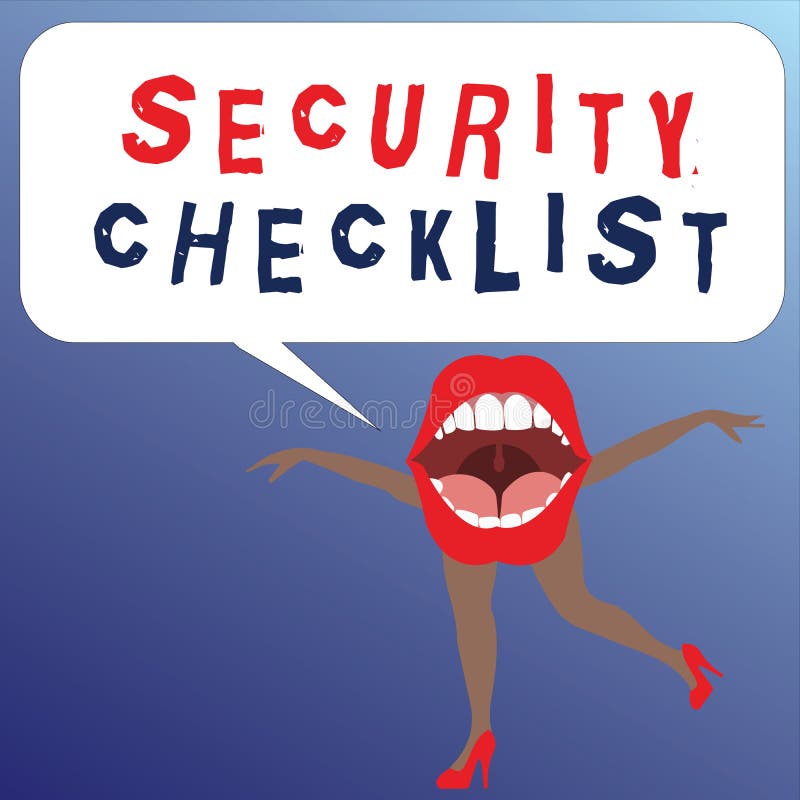 Writing Note Showing Security Checklist. Business Photo Showcasing ...