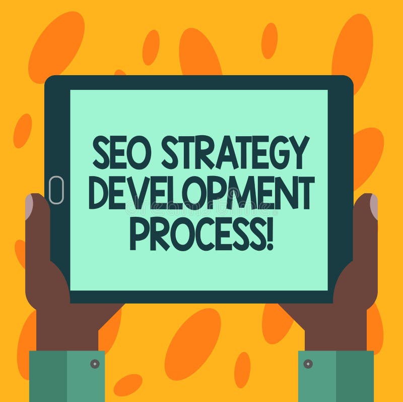 Writing Note Showing Seo Strategy Development Process. Business Photo ...