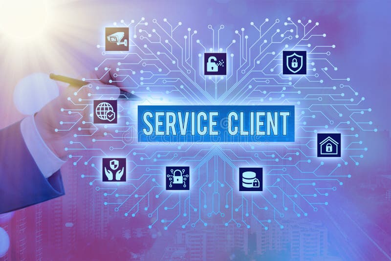 Writing Note Showing Service Client. Business Photo Showcasing Dealing ...