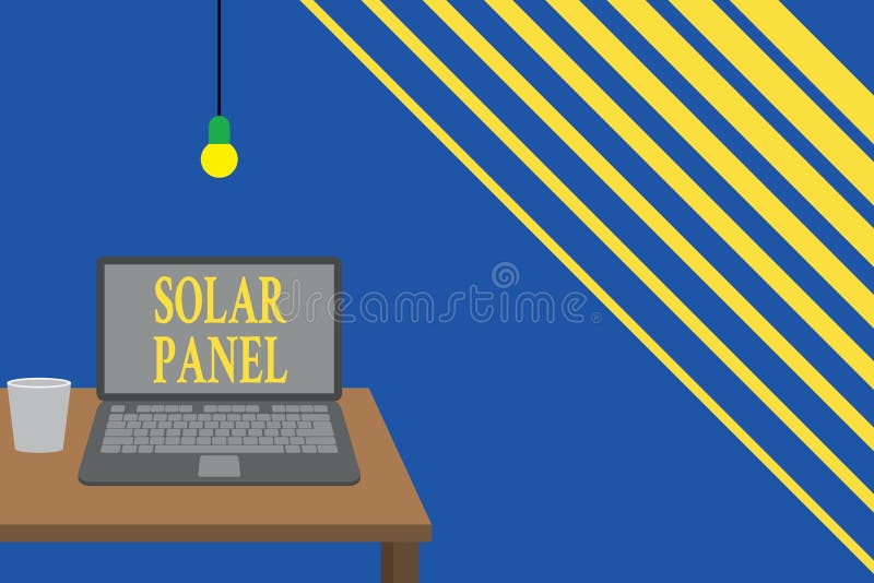 Writing Note Showing Solar Panel. Business Photo Showcasing Designed To ...