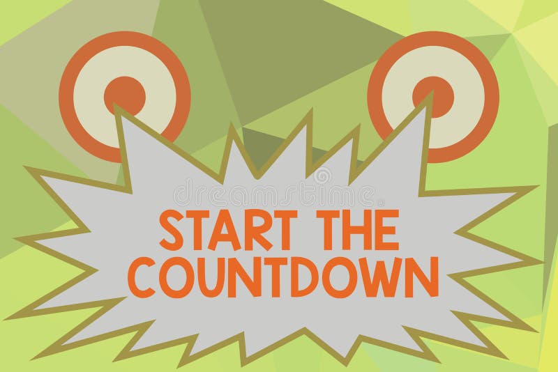 Writing Note Showing Start the Countdown. Business Photo Showcasing ...