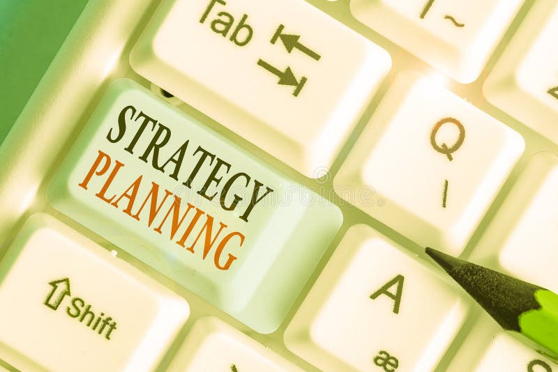 Writing Note Showing Strategy Planning. Business Photo Showcasing a ...