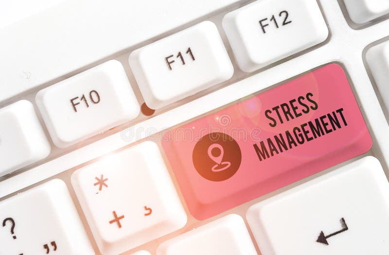 Writing Note Showing Stress Management. Business Photo Showcasing ...