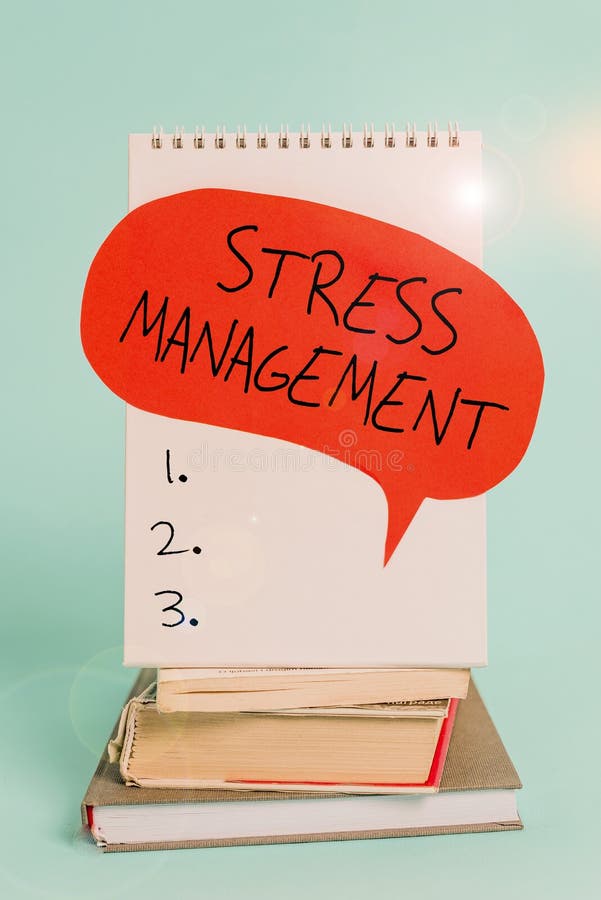 Writing Note Showing Stress Management. Business Photo Showcasing ...