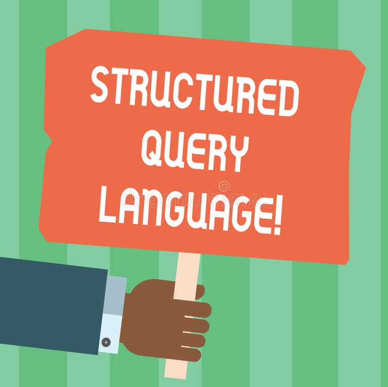 Writing Note Showing Structured Query Language. Business Photo ...